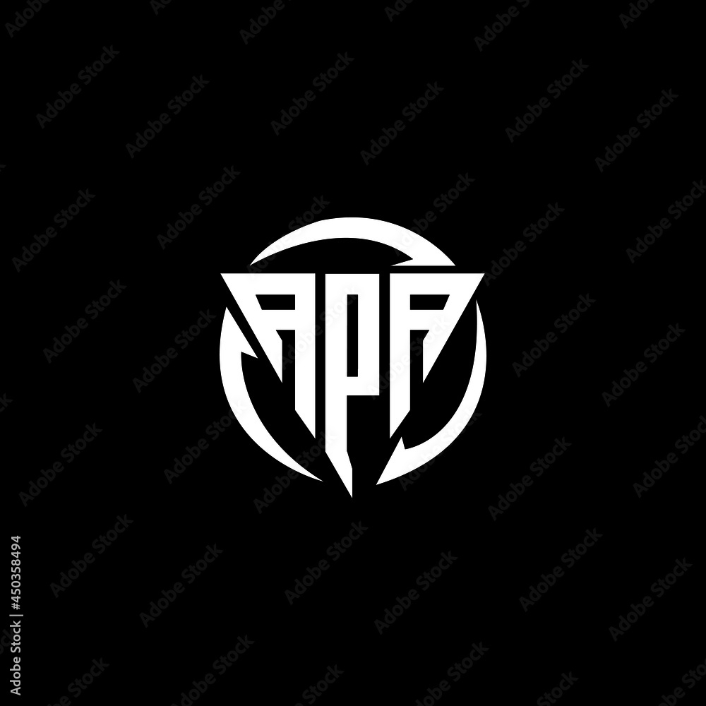 APA letter logo abstract design. APA unique design, APA letter logo ...