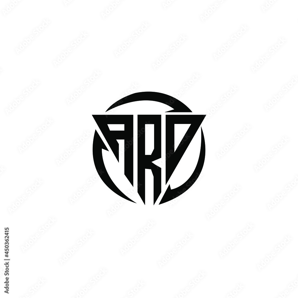 ARO letter logo abstract design. ARO unique design, ARO letter logo ...