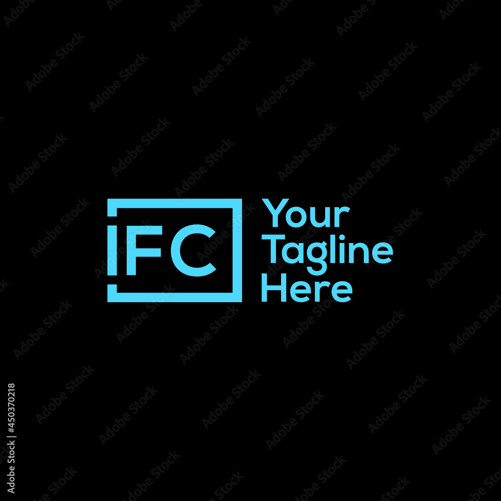 IFA letter logo design on black background.IFA creative initials letter ...