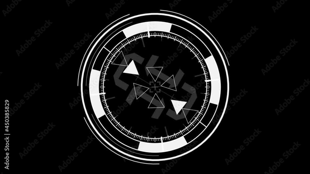 Hud interface Futuristic and technology concept, Hologram, Sci-fi, Technology background, 4k HUD ...