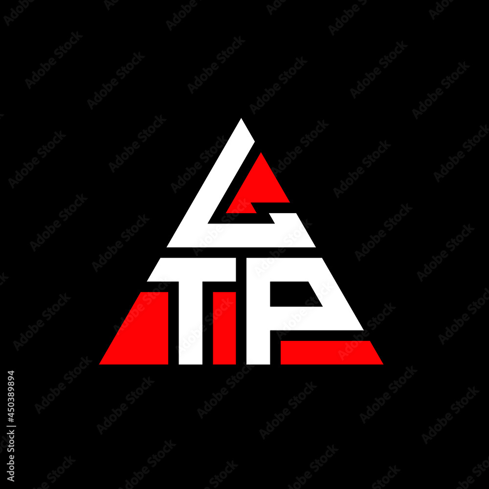 Vetor de LTP triangle letter logo design with triangle shape. LTP ...