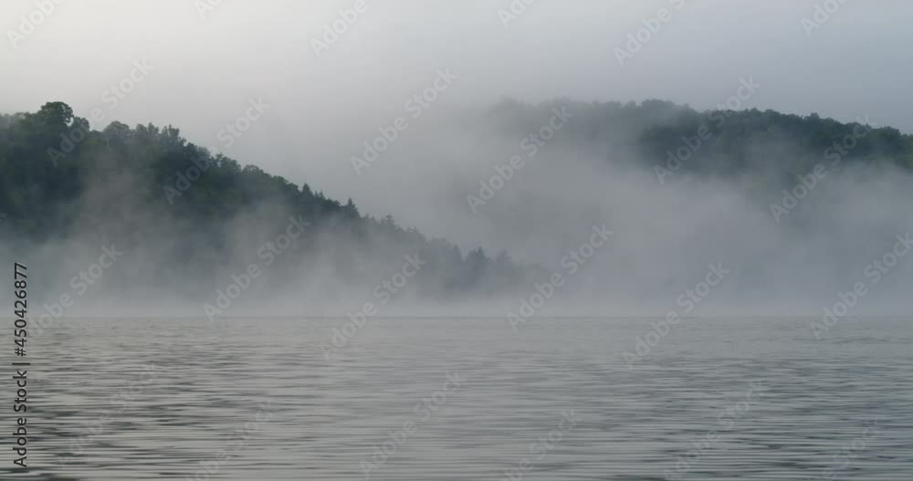 Moody mist over the Lake of the Ozarks Stock Video | Adobe Stock