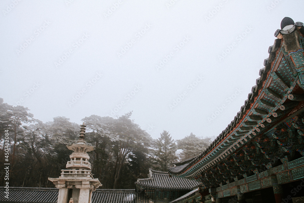 Bulguksa, a famous Buddhist temple of Silla period in Gyeongju, South ...