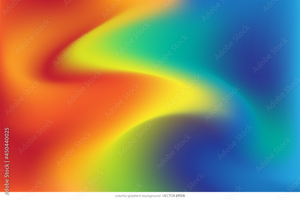 Abstract colorful vivid red and blue gradient with smooth curve texture ...