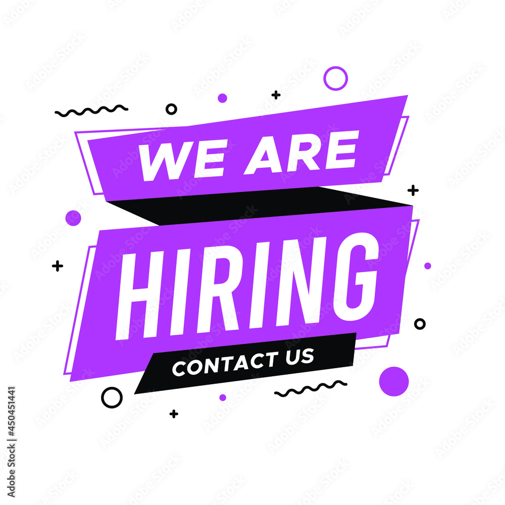 We are hiring poster or banner design concept. Business hiring and ...