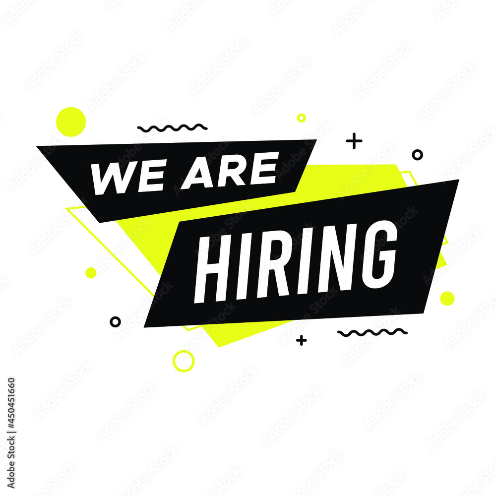 We are hiring poster or banner design concept. Business hiring and ...