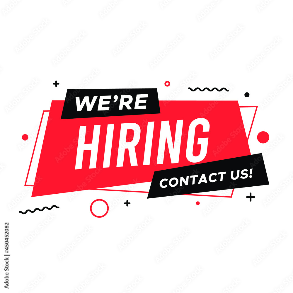We are hiring poster or banner design concept. Business hiring and ...
