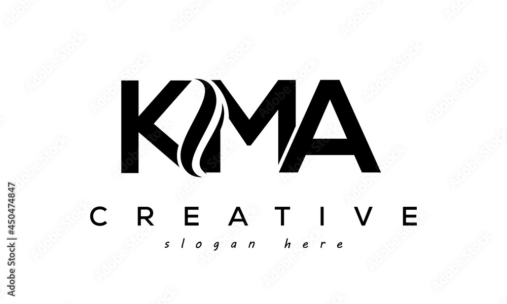 Letter KMA creative logo design vector Stock Vector | Adobe Stock
