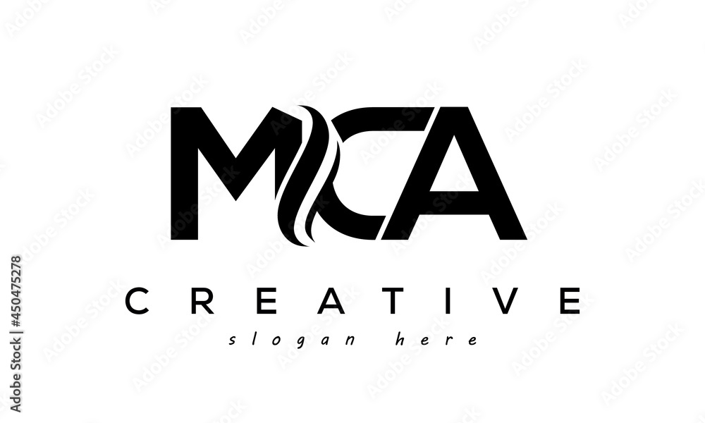 Letter MCA creative logo design vector Stock Vector | Adobe Stock