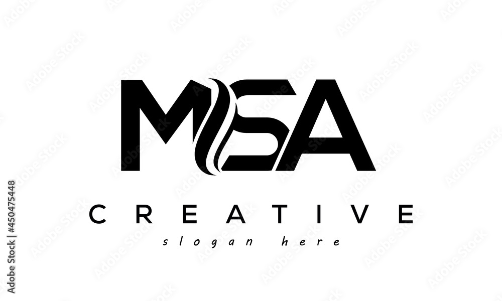 Letter MSA creative logo design vector Stock Vector | Adobe Stock