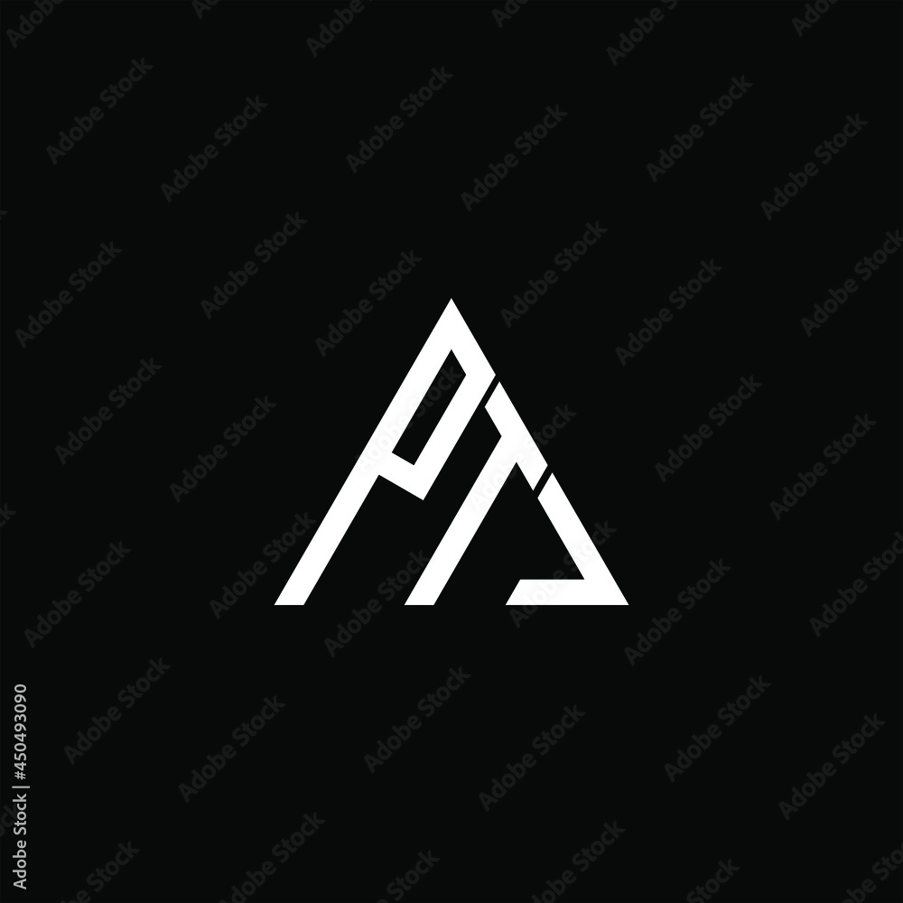 PTJ letter logo creative design. PTJ unique design Stock Vector | Adobe ...