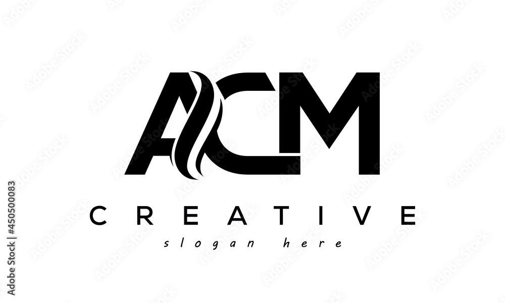 Letter ACM creative logo design vector Stock Vector | Adobe Stock
