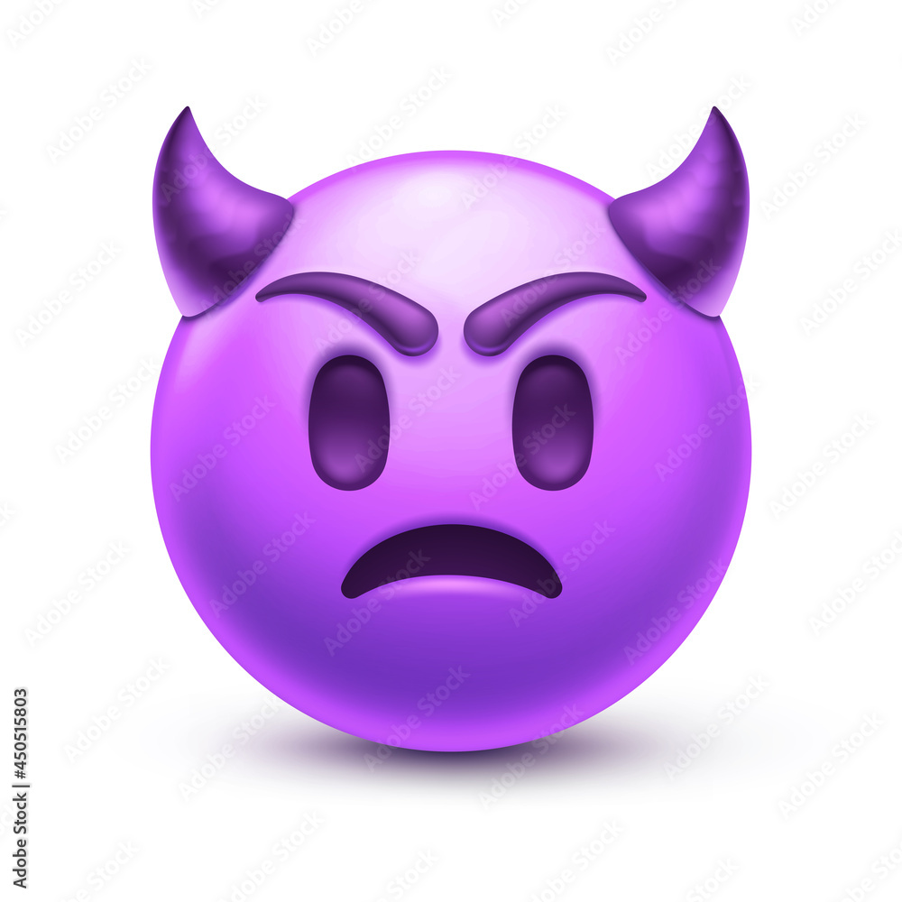Purple Sad Face