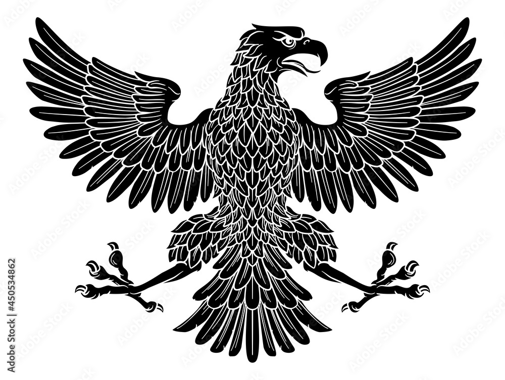 Eagle Imperial Heraldic Symbol Stock Vector | Adobe Stock