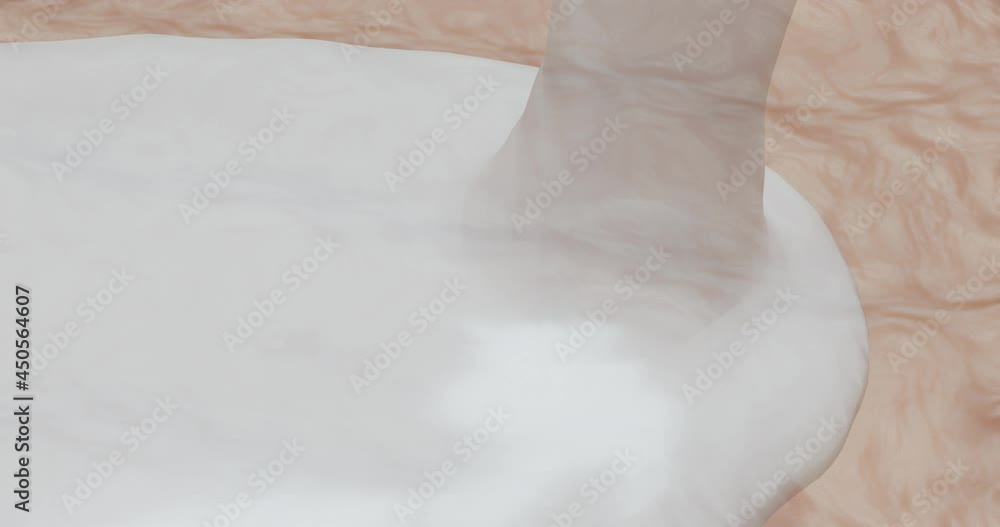 3d stylized animation of aging, the appearance of wrinkles on ...