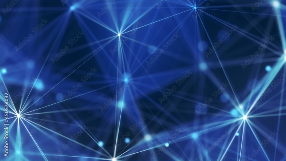 Blue abstract technology and engineering background with plexus ...