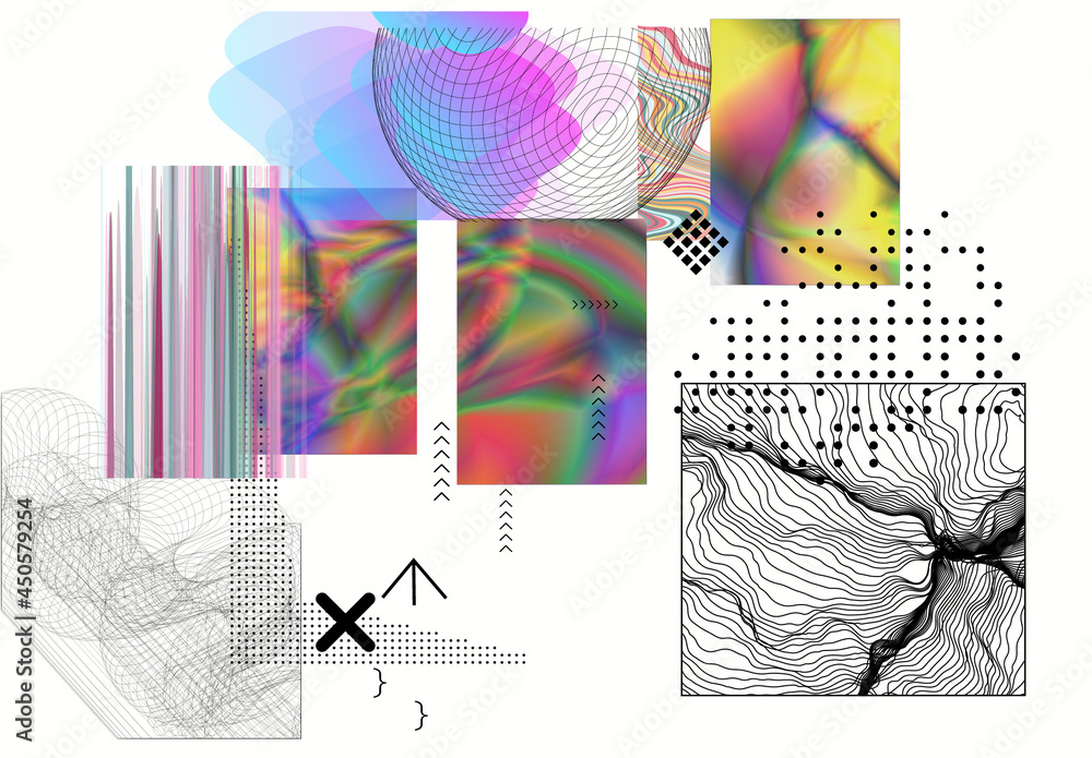 Modern Gothic Design Elements Illustration Set Stock Template | Adobe Stock