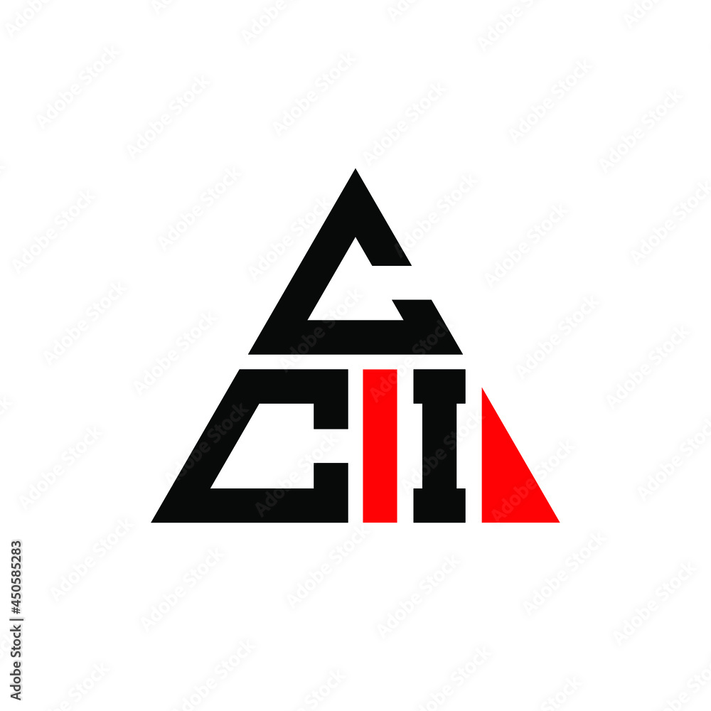 CCI triangle letter logo design with triangle shape. CCI triangle logo ...