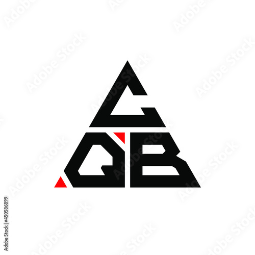 CQB triangle letter logo design with triangle shape. CQB triangle logo ...