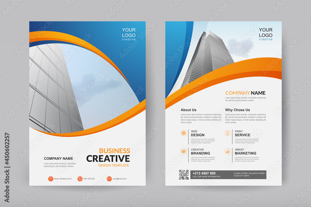 Corporate Business Cover Design Template. Can use to Brochure, Flyer ...