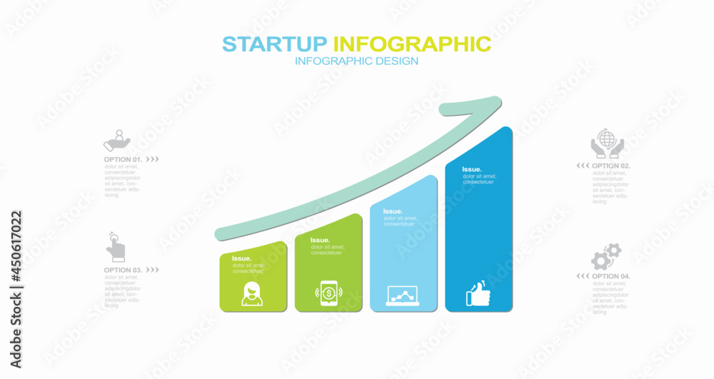 Business data visualization. timeline infographic icons designed for ...