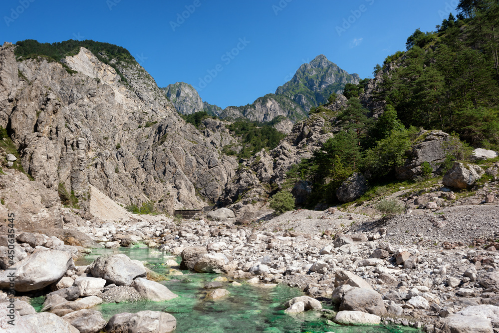 Mountains and nature at the natural park of Friuli Dolomites (Parco ...