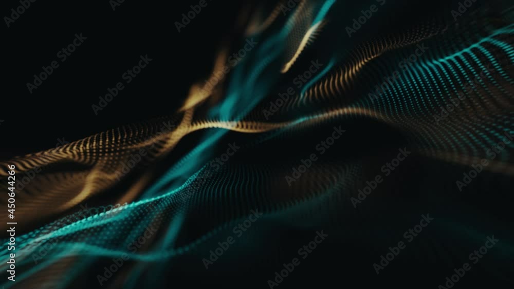 Abstract 4k loopable animation with copy space for your text. Slowly ...
