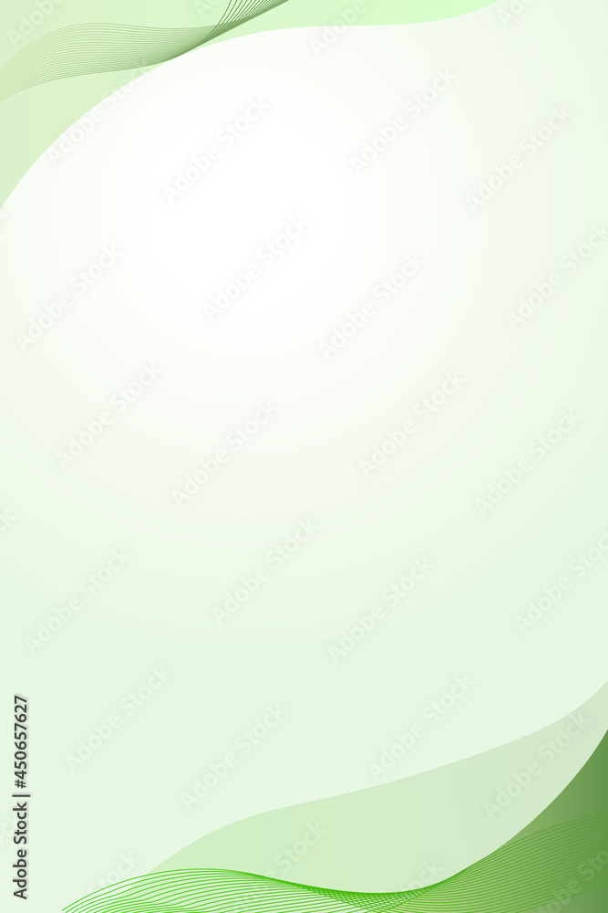 Green curve frame template vector Stock Vector | Adobe Stock