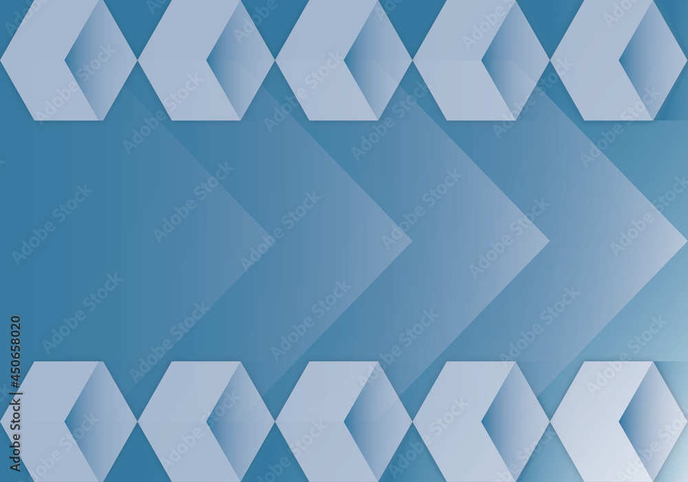 Geometric blue texture background with copy space, Graphic design template for brochures, book ...