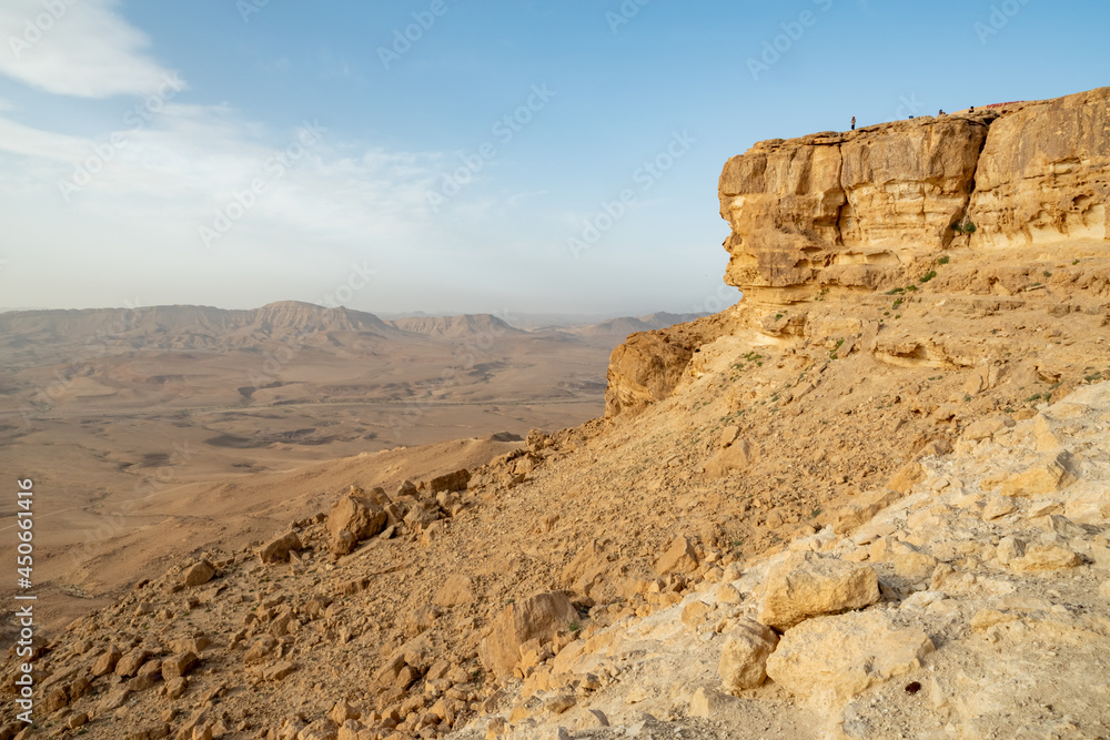 Makhtesh (crater) Ramon, is a geological landform of a large erosion ...