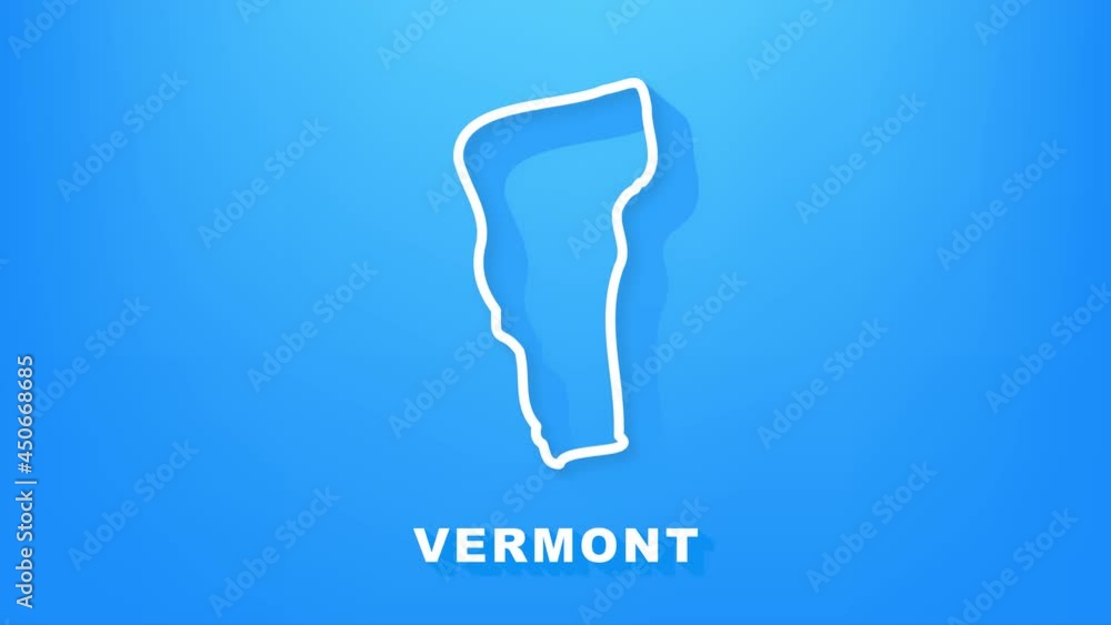 Neon Map of Vermont State United States of America, Alabama outline ...