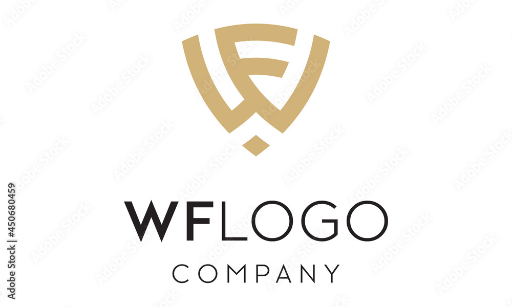 monogram logo design inspiration shaped like a formidable shield or ...