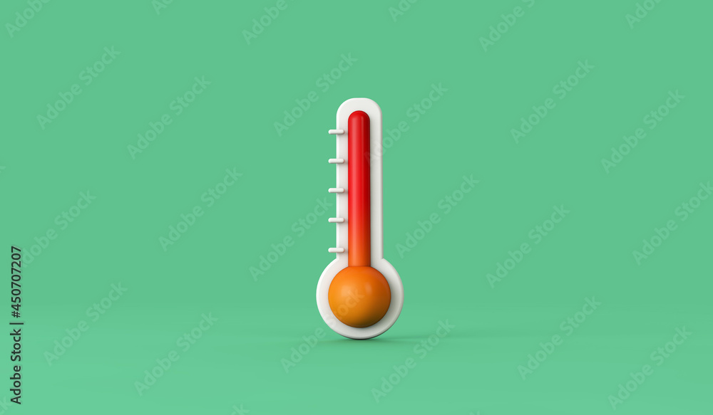 Weather thermometer showing climate change rising temperature levels ...