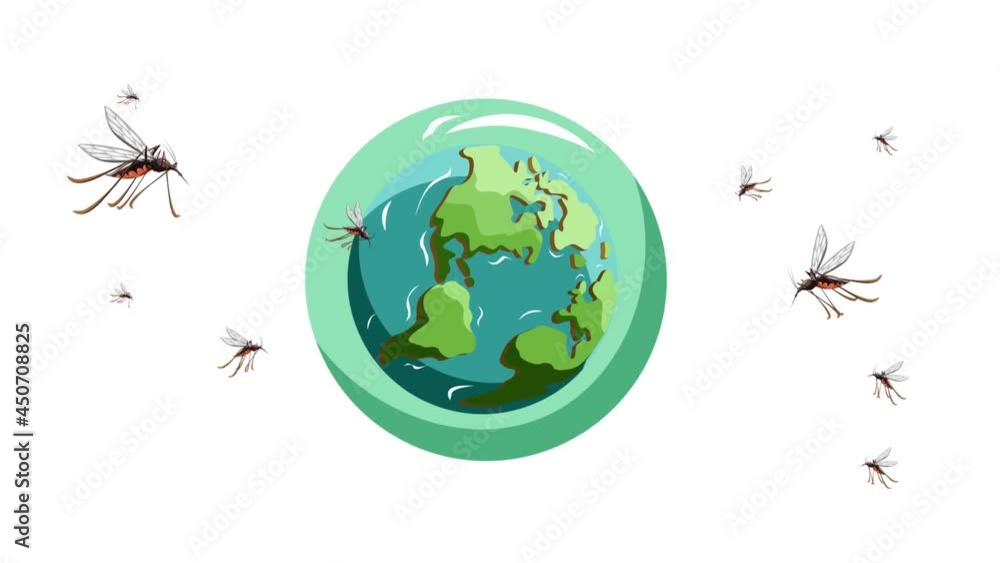 World Malaria Day Vector Animation, This Animated Illustration is Green ...
