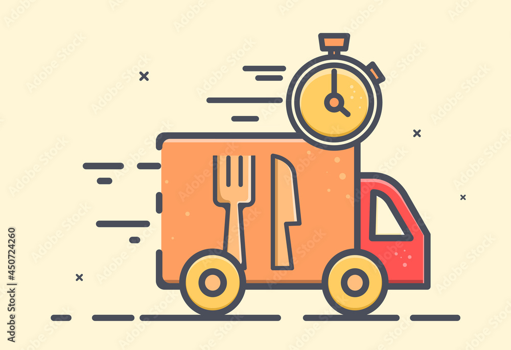 Moving Quickly Cartoon