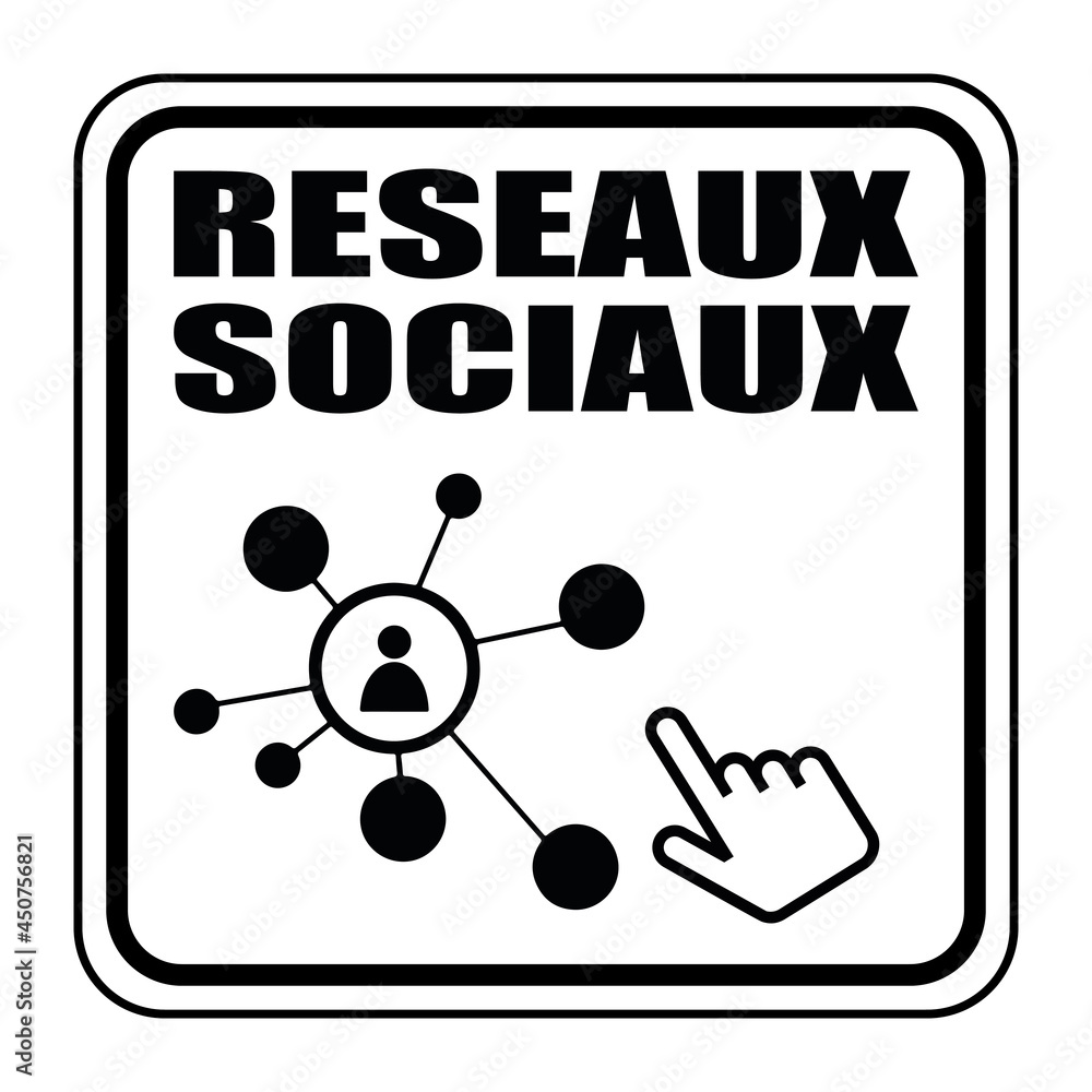 Logo réseaux sociaux. Stock Vector | Adobe Stock