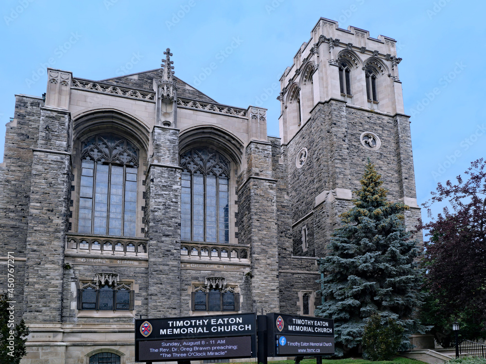 Toronto, Canada - August 6, 2021: Timothy Eaton Memorial Church ...