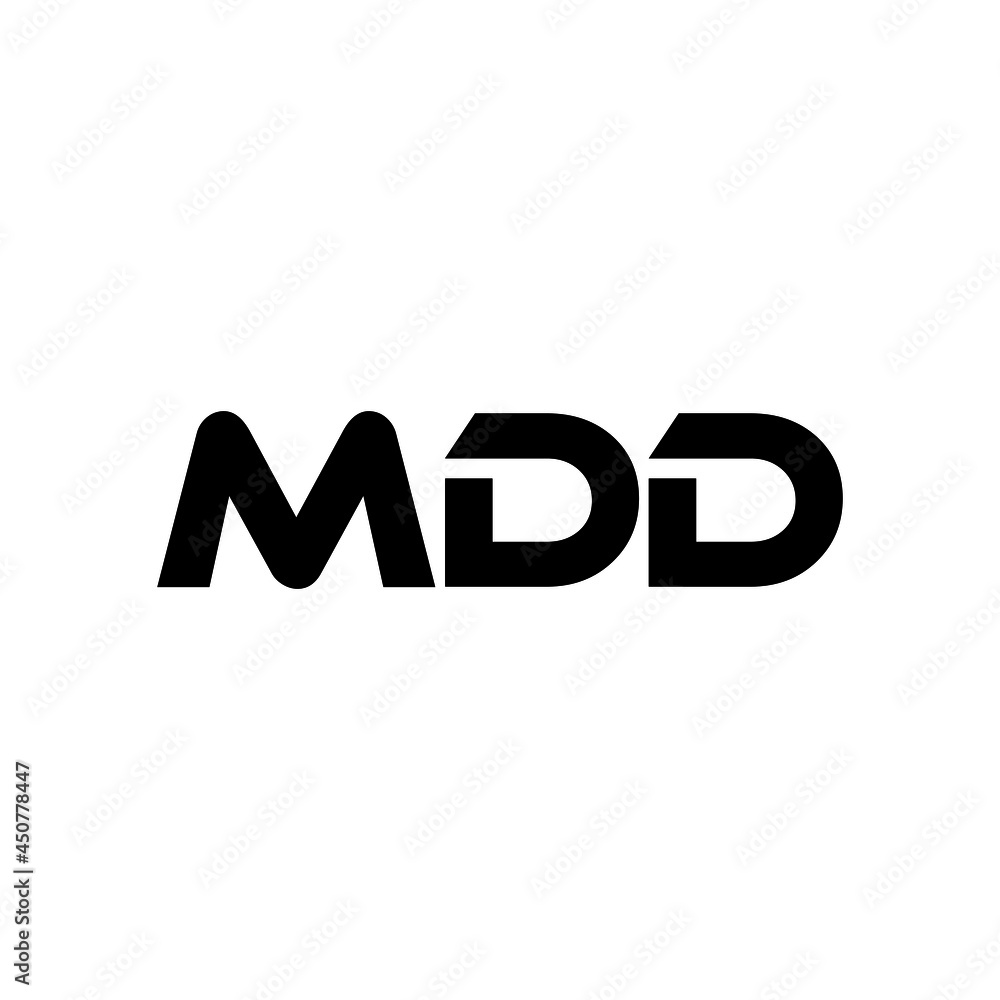 MDD letter logo design with white background in illustrator, vector ...