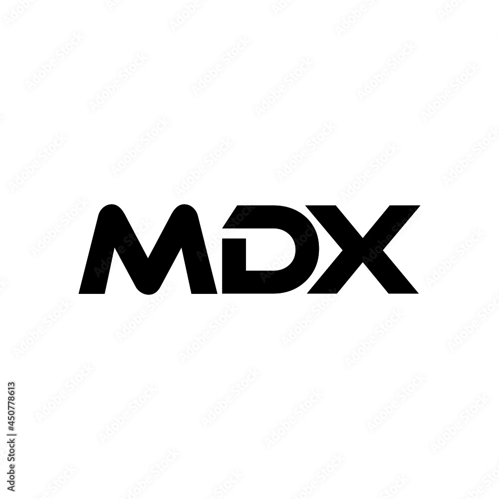 MDX letter logo design with white background in illustrator, vector ...