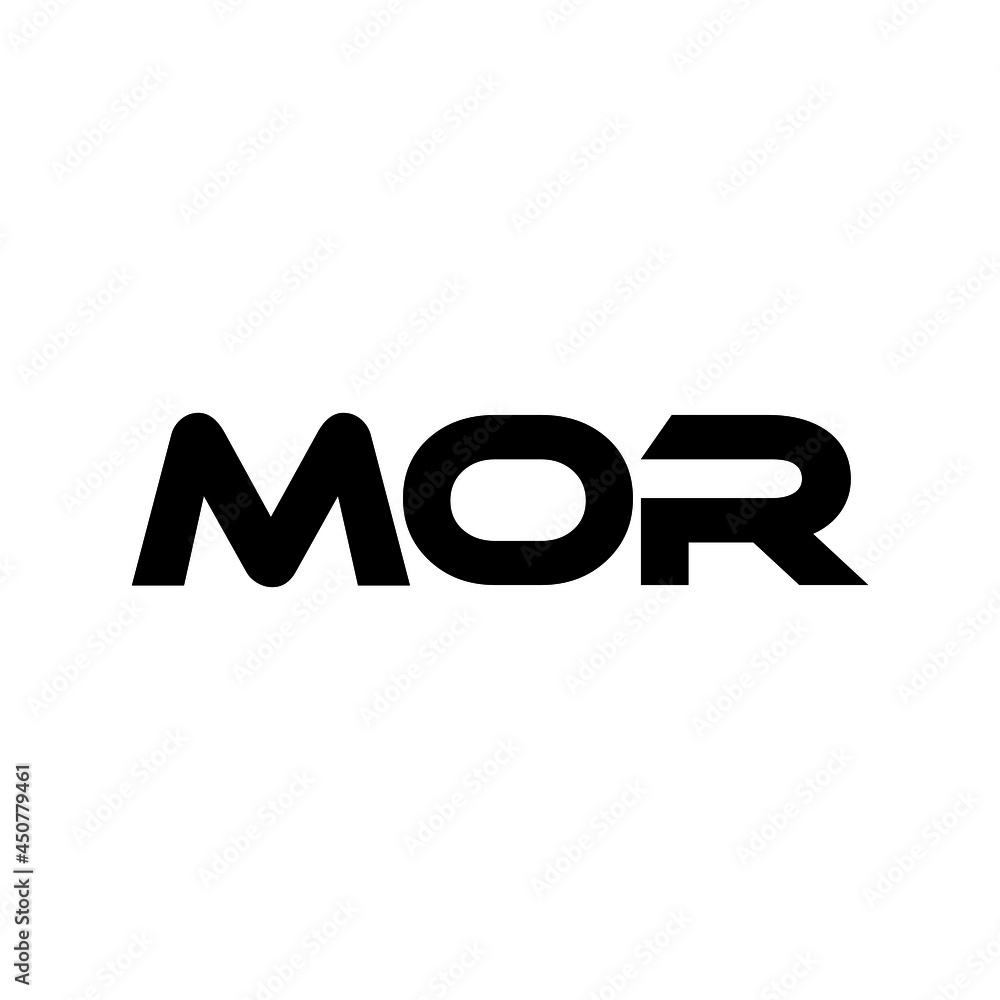 MOR letter logo design with white background in illustrator, vector ...