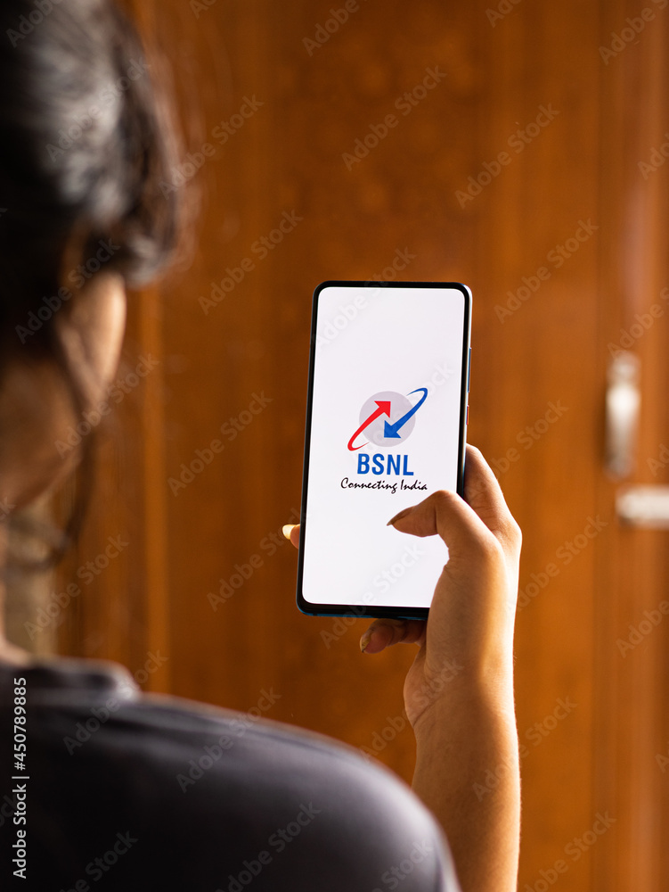 Assam, india - July 17, 2020 : BSNL india's largest telecommunication ...