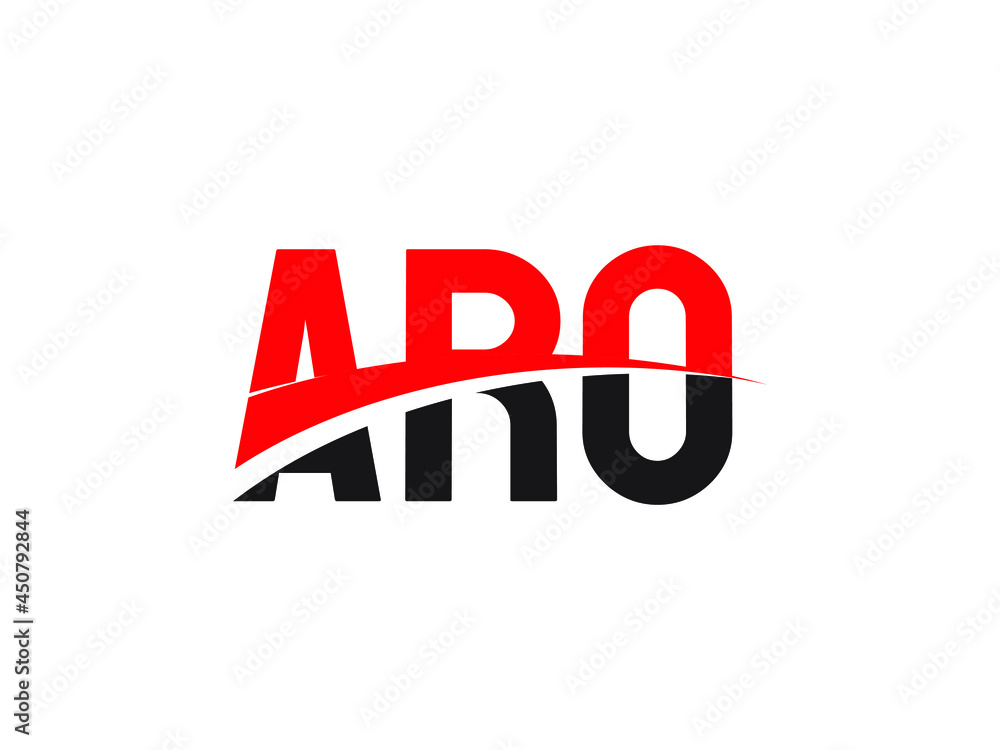 ARO Letter Initial Logo Design Vector Illustration Stock Vector | Adobe ...