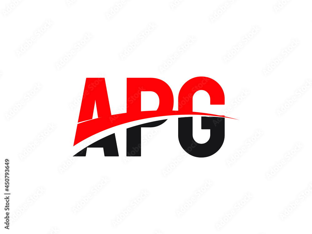 APG Letter Initial Logo Design Vector Illustration Stock Vector | Adobe ...