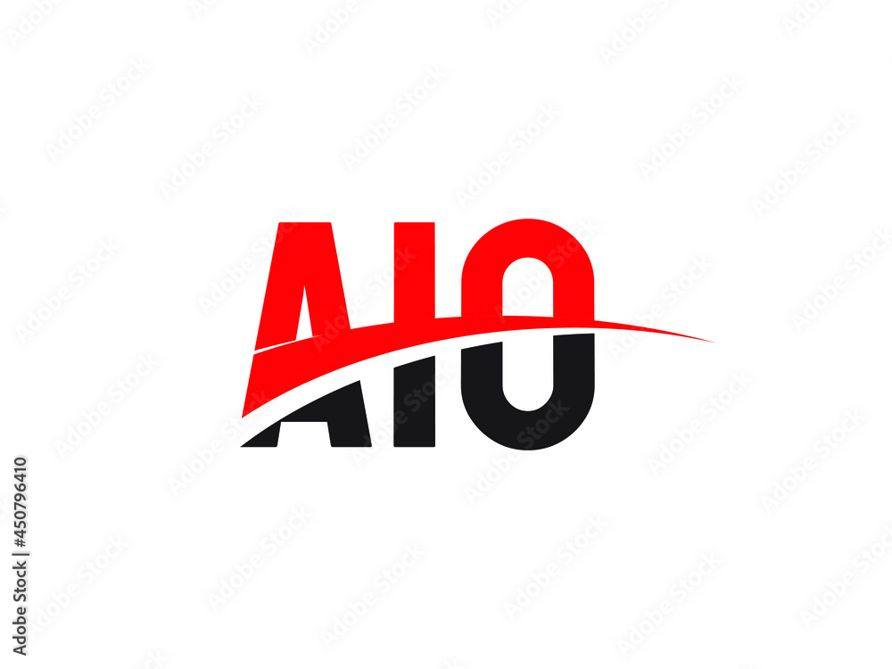 AIO Letter Initial Logo Design Vector Illustration Stock Vector | Adobe ...