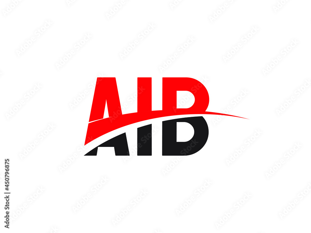 AIB Letter Initial Logo Design Vector Illustration Stock Vector | Adobe ...