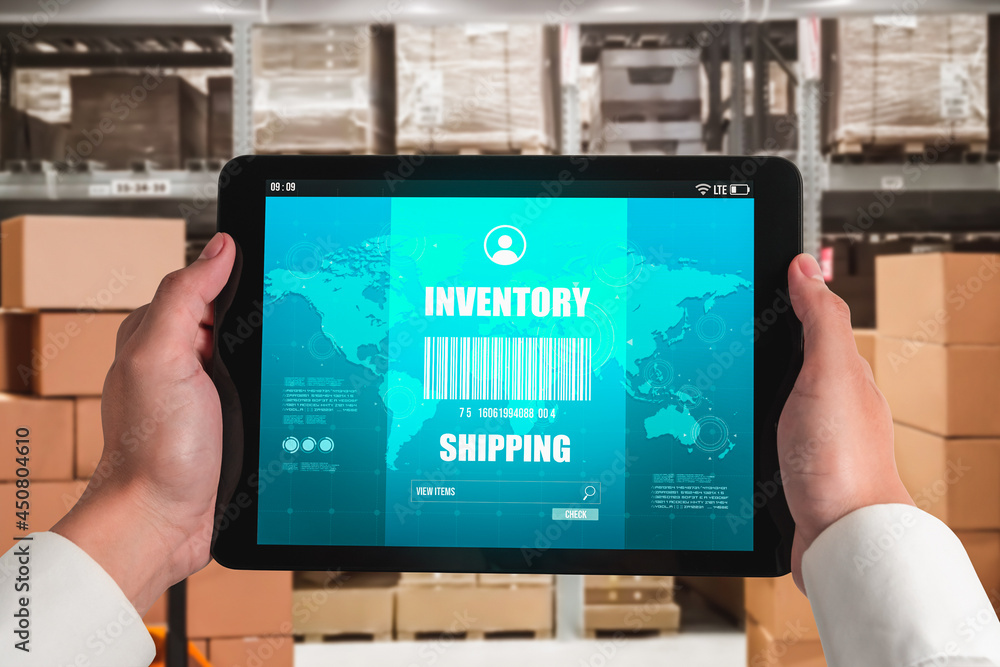 Warehouse management innovative software in computer for real time ...