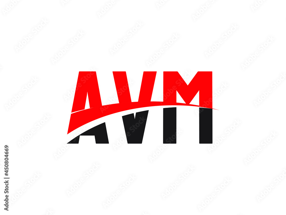 AVM Letter Initial Logo Design Vector Illustration Stock Vector | Adobe ...