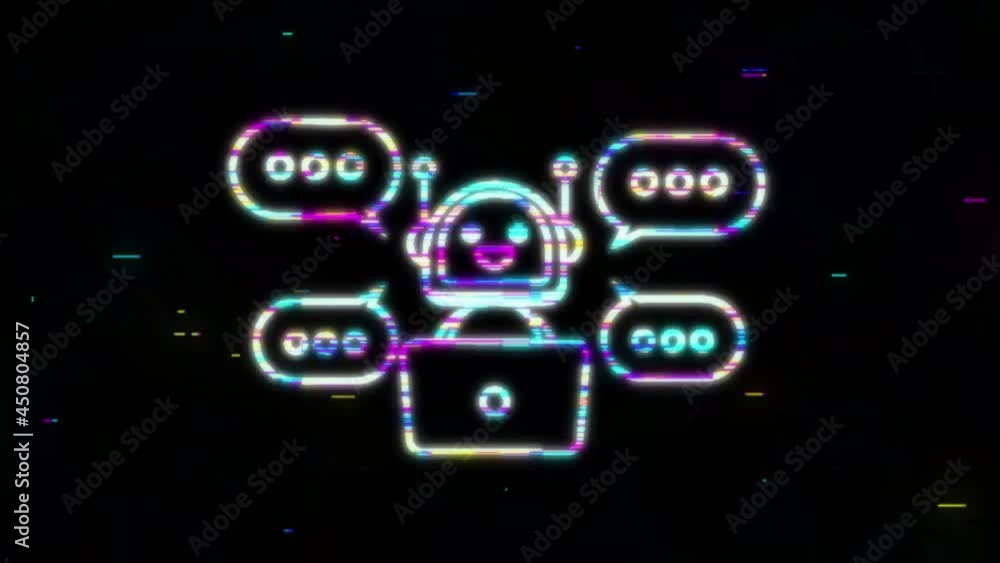 Robot icon. Bot sign design. Chatbot symbol concept. Voice support ...