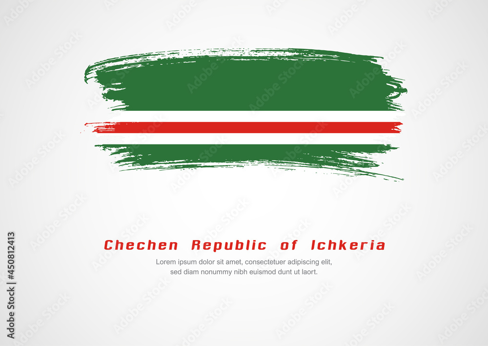 Happy National Day of Chechen Republic of Ichkeria. Abstract country ...