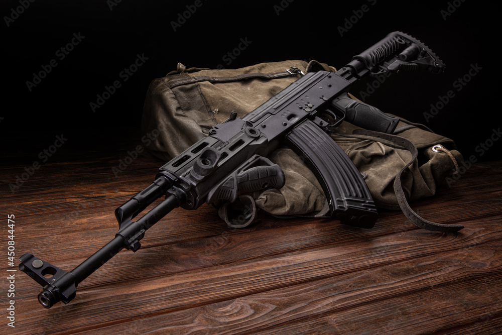 Soviet carbine in modern body kit. Weapons of Russia and the Soviet ...